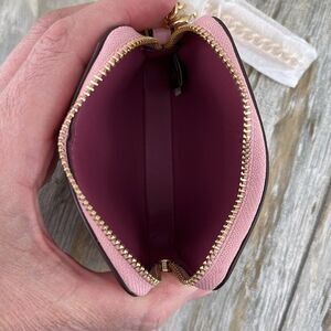 Coach | Bags | Coach Limited Zip Card Case In Signature Canvas Powder ...